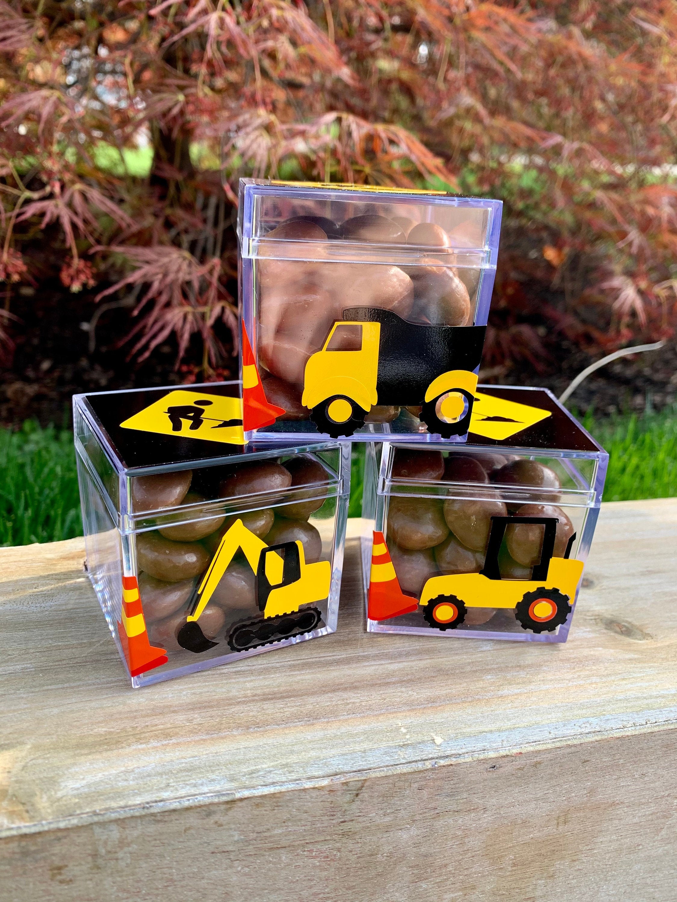 Construction Acrylic Cube/Construction Party Cups/Construction | Etsy