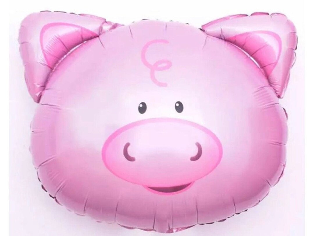 30" Pink Pig Balloon/farm Birthday Party/barnyard Party Favor/barnyard ...
