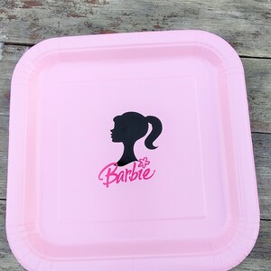7 CT Barbie Paper Plate/ Barbie Birthday Party/barbie Glamour/barbie ...