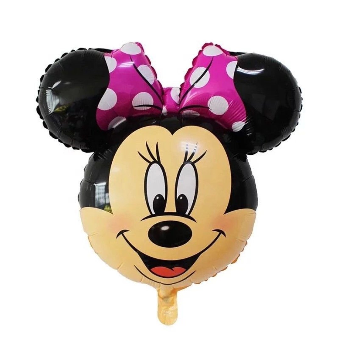 24" Minnie Mouse Head Foil Balloon / Minnie Mouse Balloon / Minnie ...