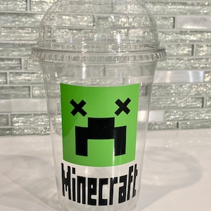 Minecraft Birthday Party Cups, Gamer Party Favors - Etsy