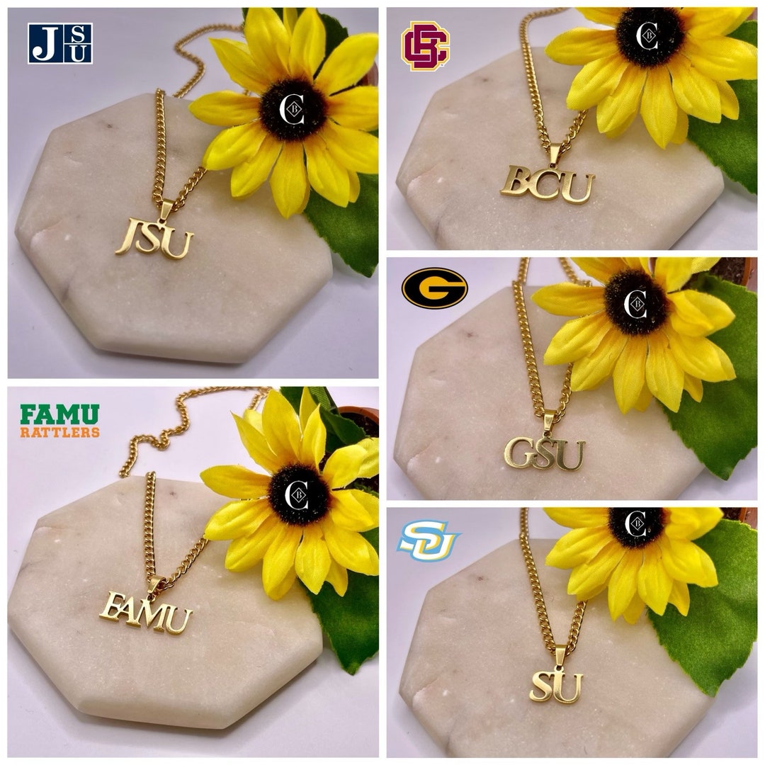 Famu Necklace/jsu Necklace/ Grambling Necklace/ Gsu Necklace/ Southern ...