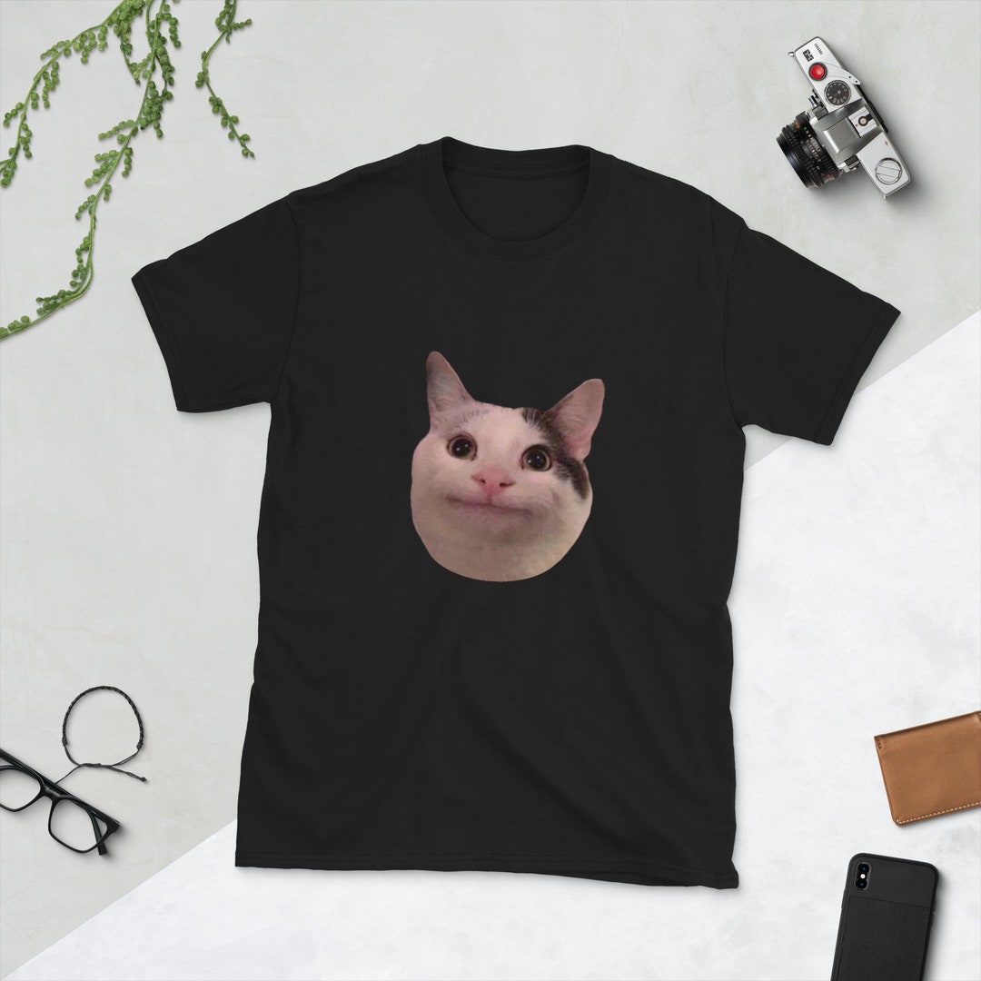 Beluga Cat, Smiling Cat, Polite Cat, Short-sleeve Unisex T-shirt - Etsy