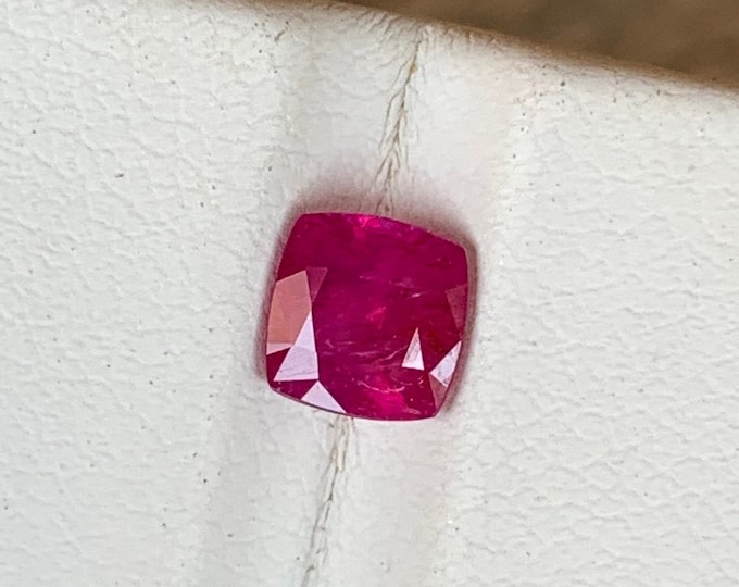 Natural Ruby Square Shape 0.80 Cts-unheated Ruby Gemstone-eye Clean ...