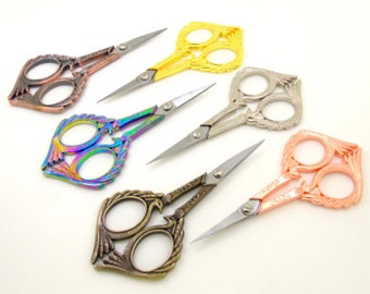 Peacock Scissors | Etsy