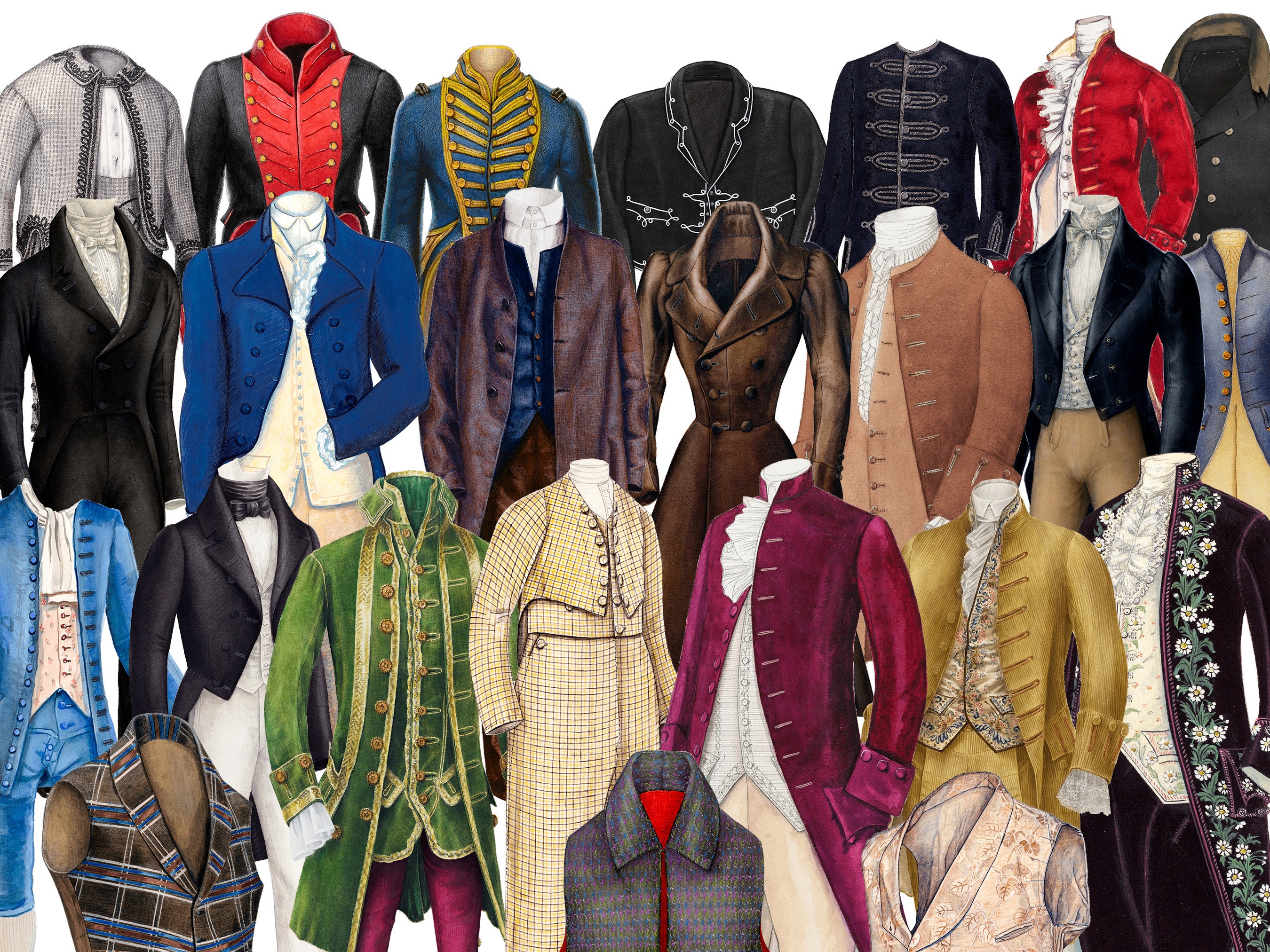 Vintage Bridgerton Suits PNG | Digital Paper Doll Mens Fashion, Vintage ...