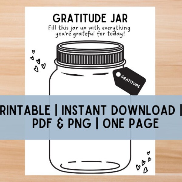 Gratitude Jar - Etsy