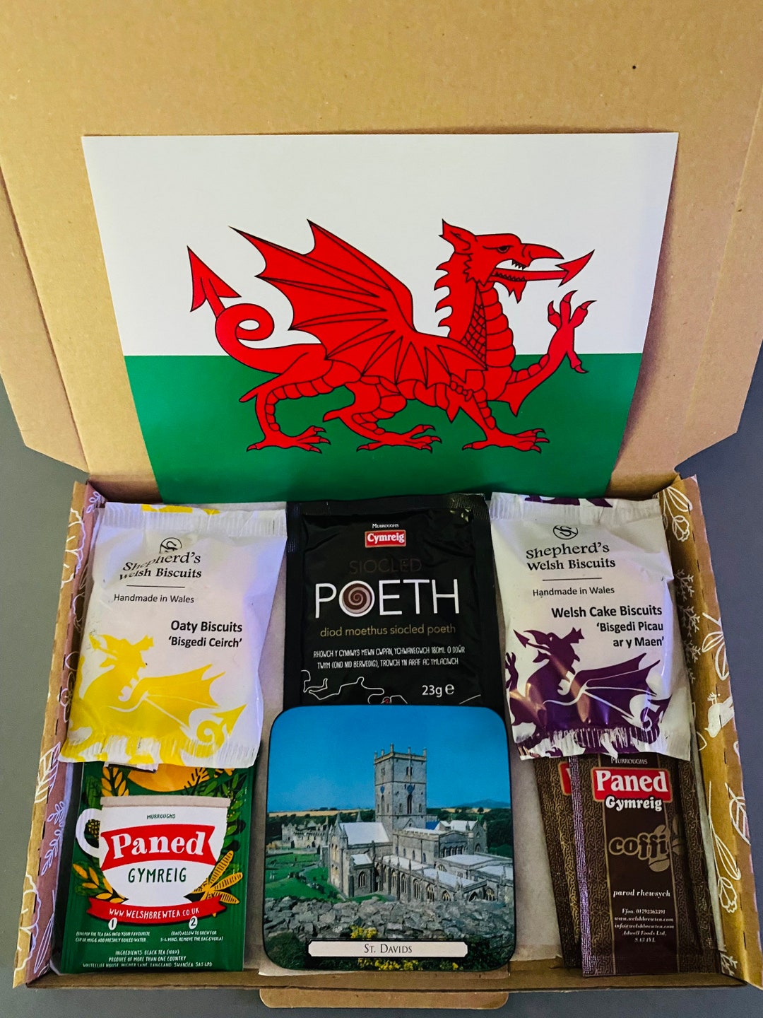 Welsh Letterbox Gift | Welsh Birthday Gift | Gift From Wales | St David ...