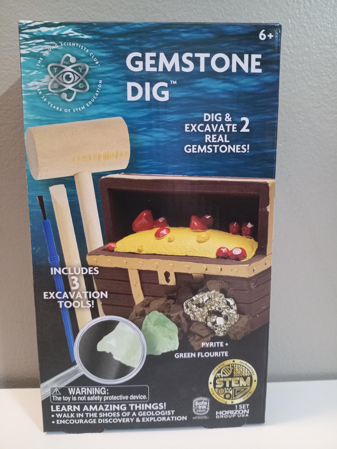 Mini Gemstone Dig Kit Treasure Chest - Etsy