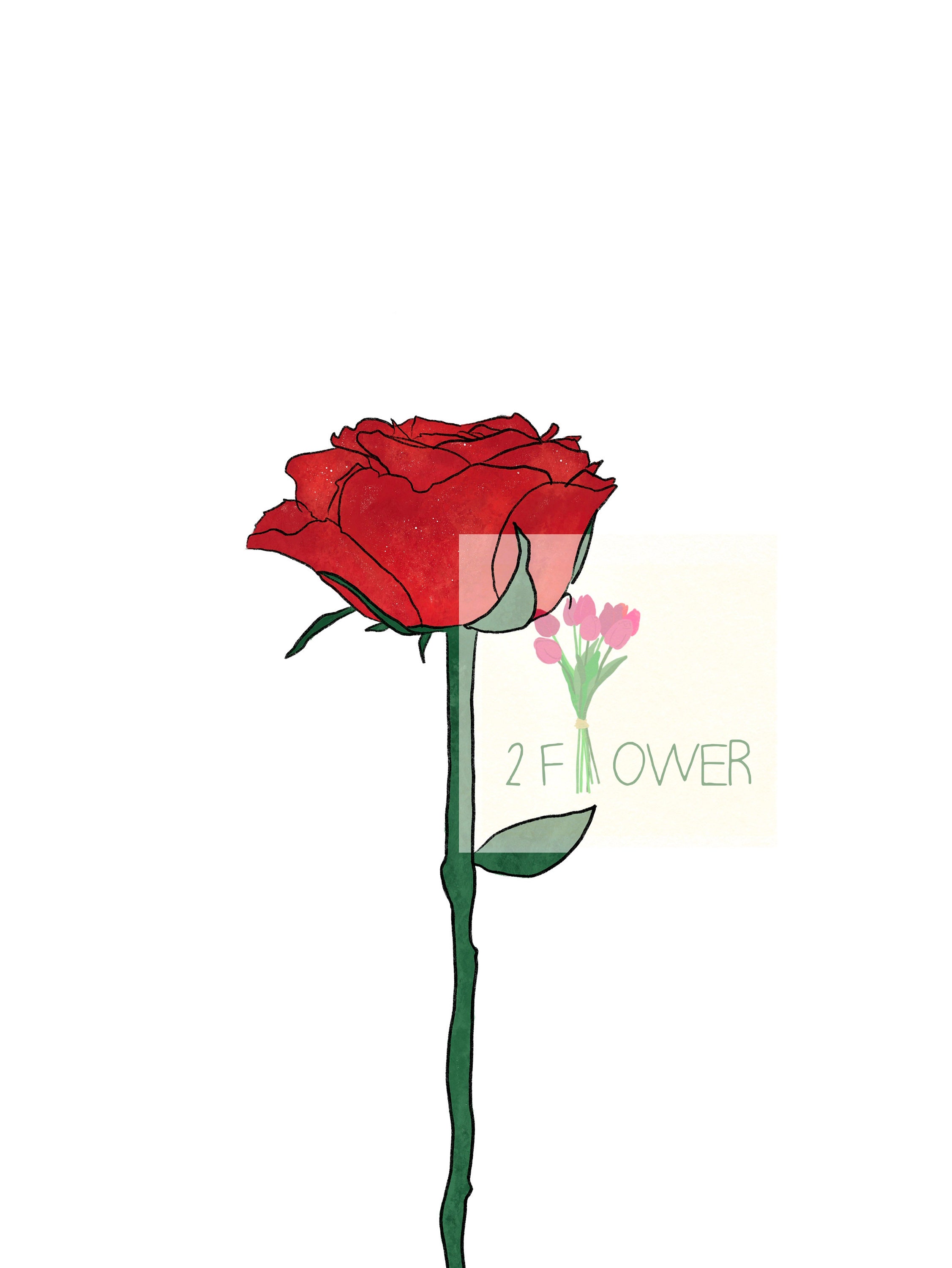 Red Rose Print, Rose Printable, Rose Wall Art, Rose Instant Download ...