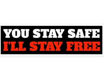 Stay Safe Sticker - Etsy