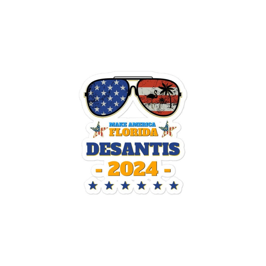 Desantis 2024 Sticker, Desantis 2024 Decal for Car & Water Bottle, Red ...