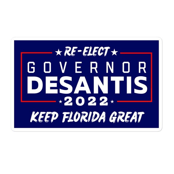 Paper Bumper Stickers DeSantis 22 Flamingo Orange Decal DeSantis 22 ...