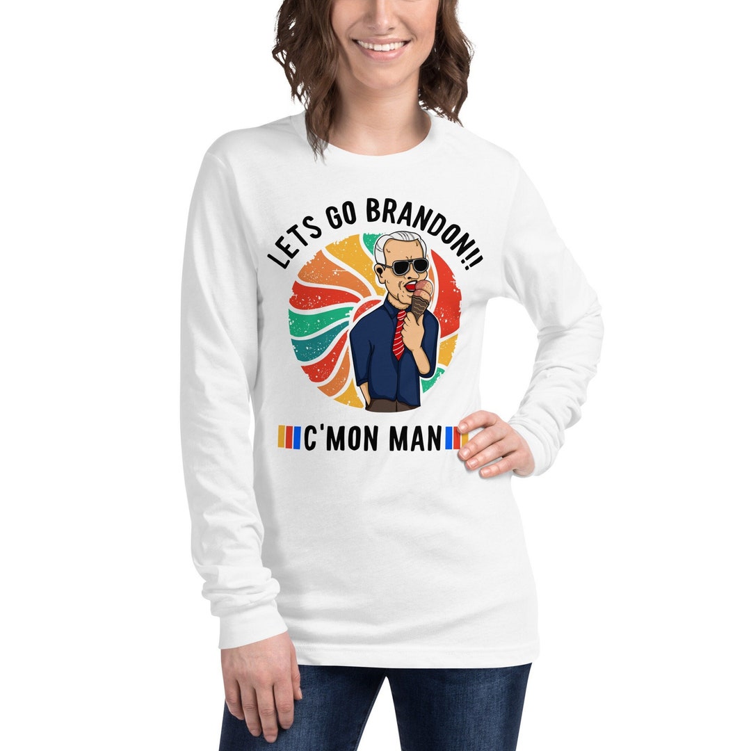 Let's Go Brandon Long Sleeve Shirt for Women & Men, FJB Parody Shirt ...