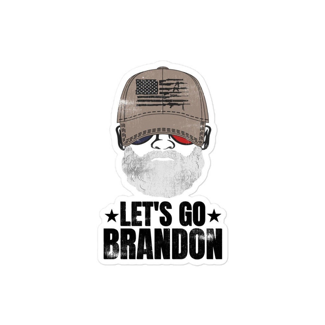 Let's Go Brandon Sticker, Let's Go Brandon Sticker for Men, White ...
