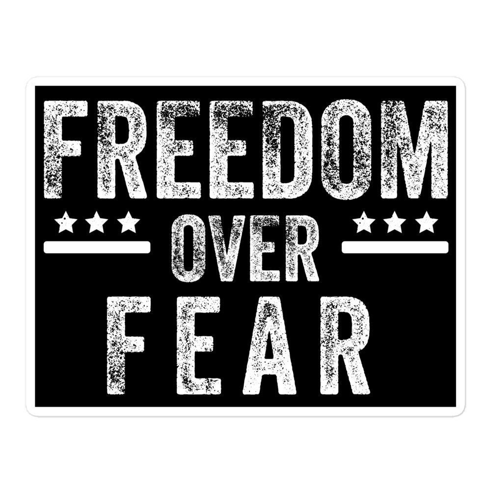 Freedom Over Fear Sticker Freedom Over Fear Decal for Car - Etsy