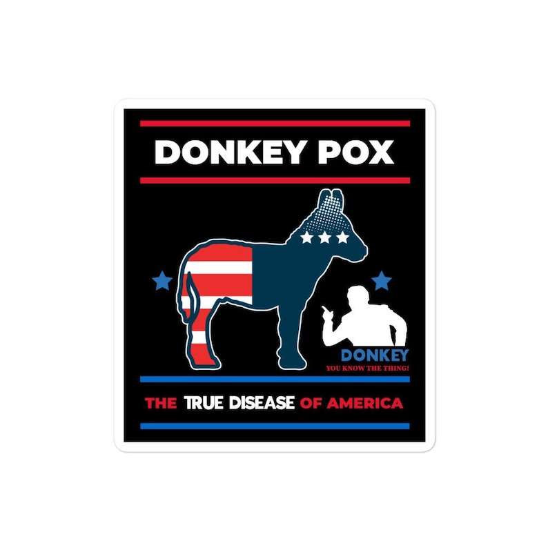 Donkey Pox Sticker Donkey Pox Bumper Sticker Funny - Etsy Ireland
