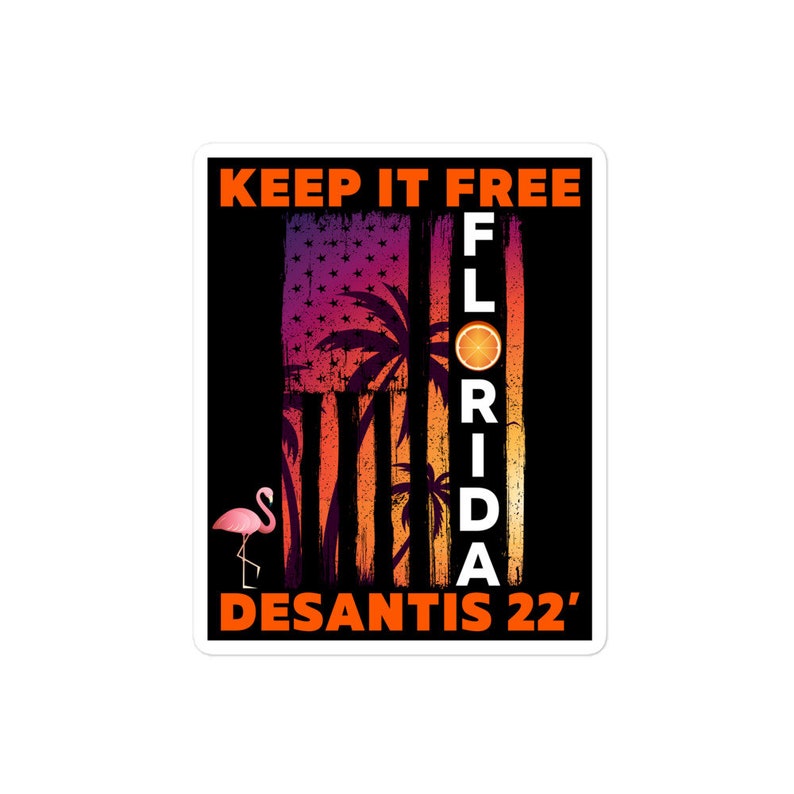 Desantis 2022 Sticker Desantis 22 Flamingo Orange Decal - Etsy