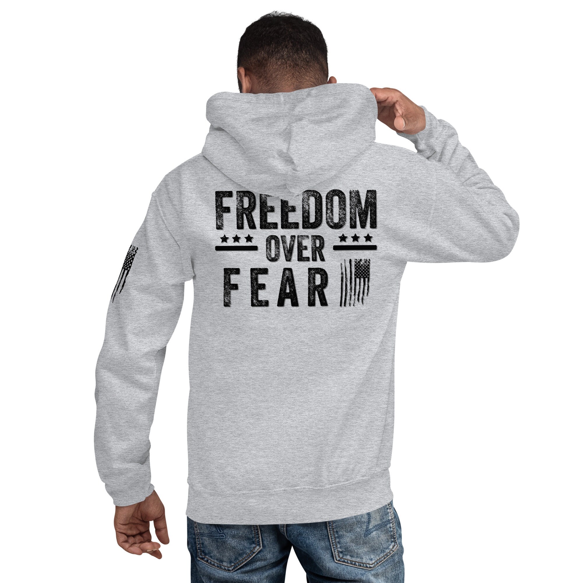 Freedom Over Fear Hoodie Freedom Over Fear Hoodie American | Etsy