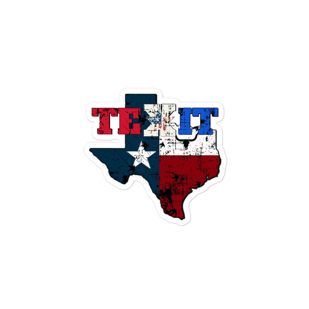 TEXIT Bumper Sticker, TEXIT Car Decal, TEXIT Sticker Texas Secession ...