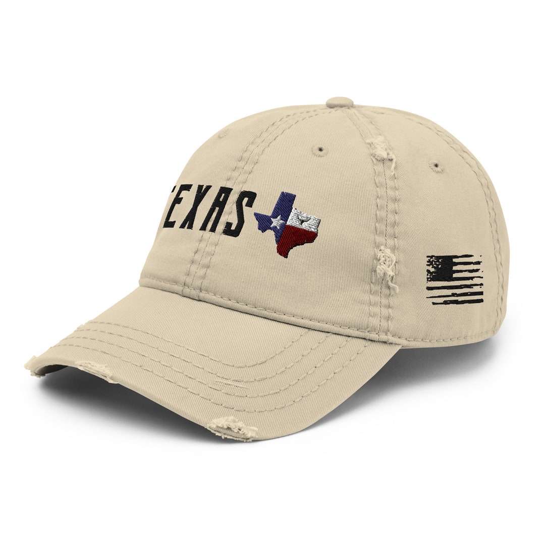 Texas Hat for Men and Women With Texas State and American Flag Accents ...