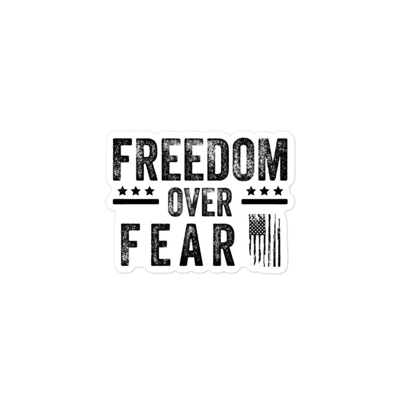 Freedom Over Fear Sticker Freedom Over Fear Decal for Car - Etsy