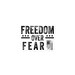 Freedom Over Fear Sticker, Freedom Over Fear Decal for Car, Cool ...