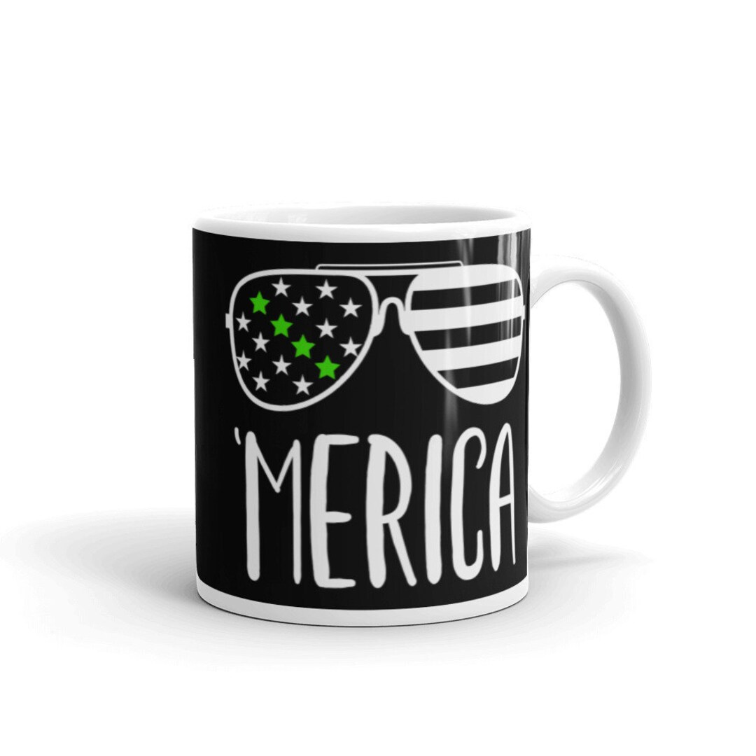 Border Patrol Mug, Gift for Border Patrol, Patriotic Green Line, Gift ...