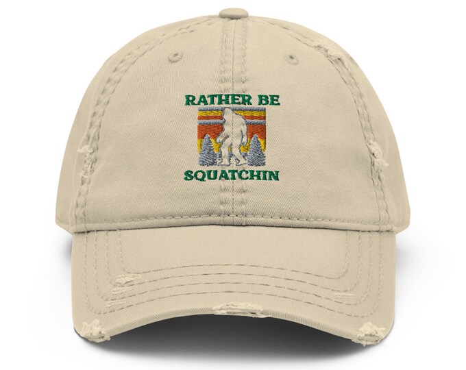 Retro Funny Bigfoot Sticker. Rather Be Squatchin. Funny Camping Sticker ...