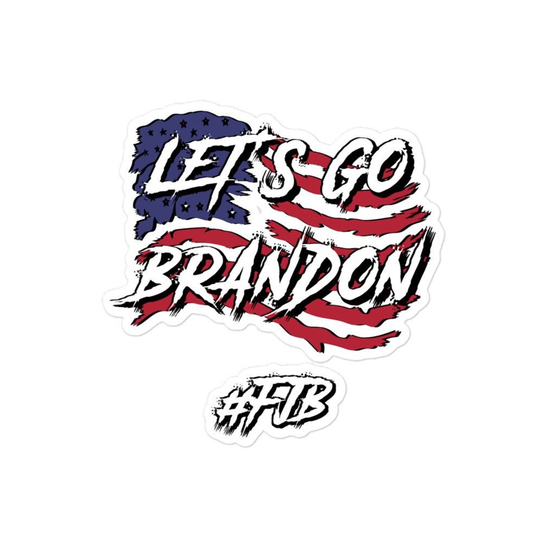 Let's Go Brandon Sticker White and Red, Let's Go Brandon Decal ...
