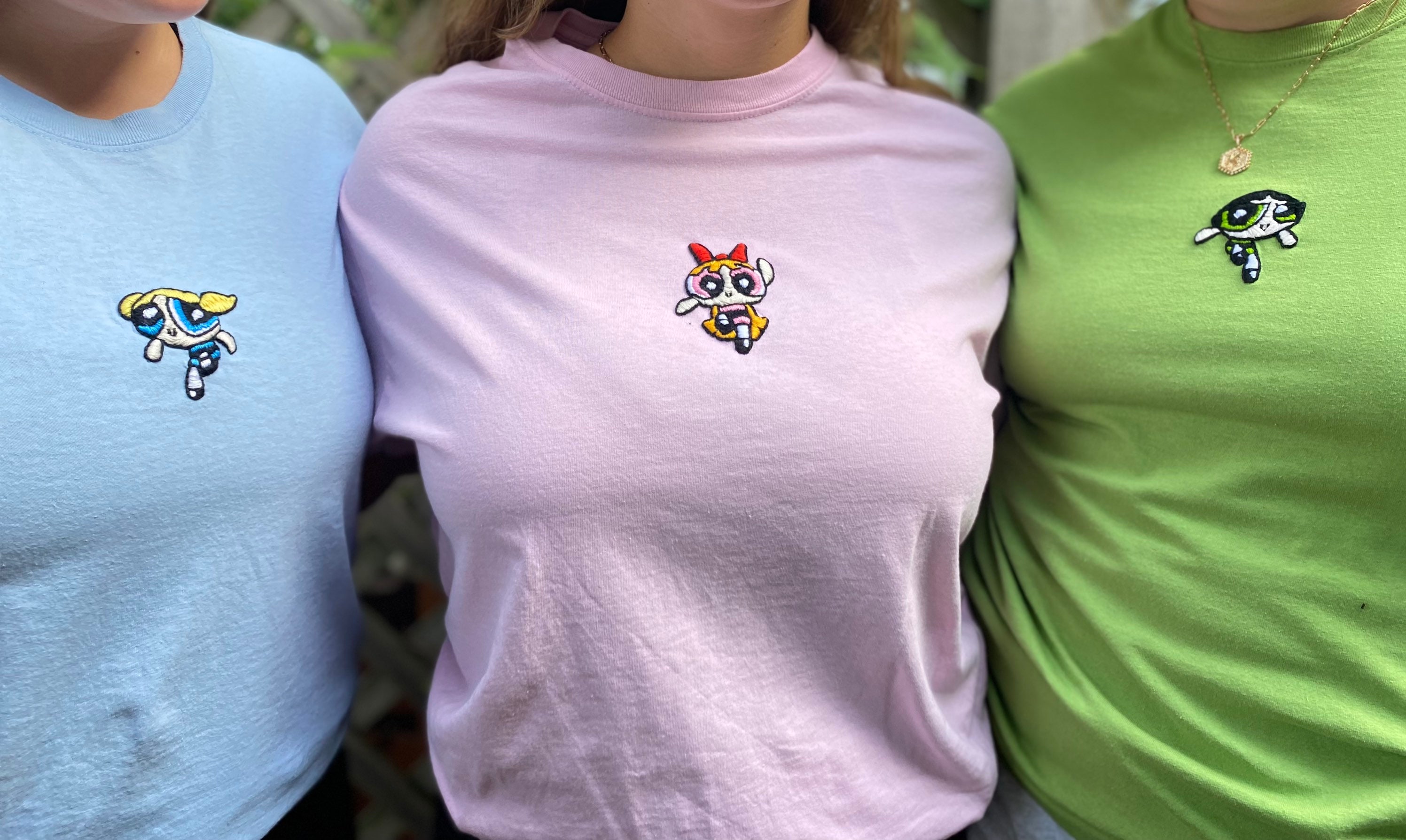 Powerpuff Girls Shirt, Buttercup/blossom/bubbles Cartoon, Hand ...