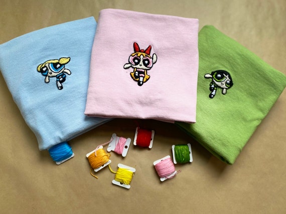 Powerpuff Girls Shirt Buttercup/blossom/bubbles Cartoon Hand - Etsy