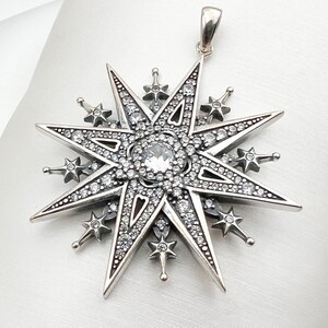 Handmade Big Star of Bethlehem | Star of the North Pendant | Sparkling ...