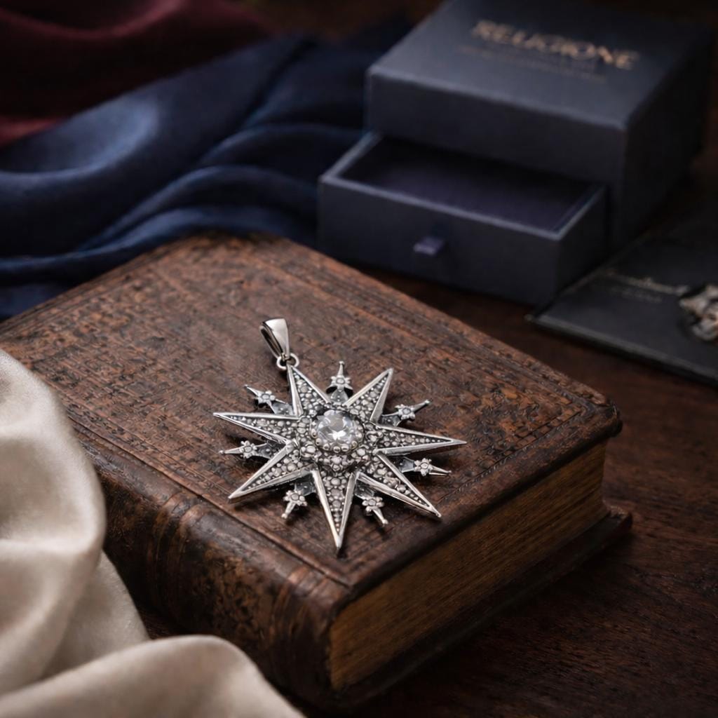 Handmade Big Star of Bethlehem | Star of the North Pendant | Sparkling ...