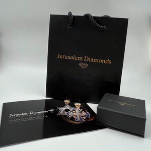 Jerusalem Cross 14k Gold & Diamonds. - Etsy