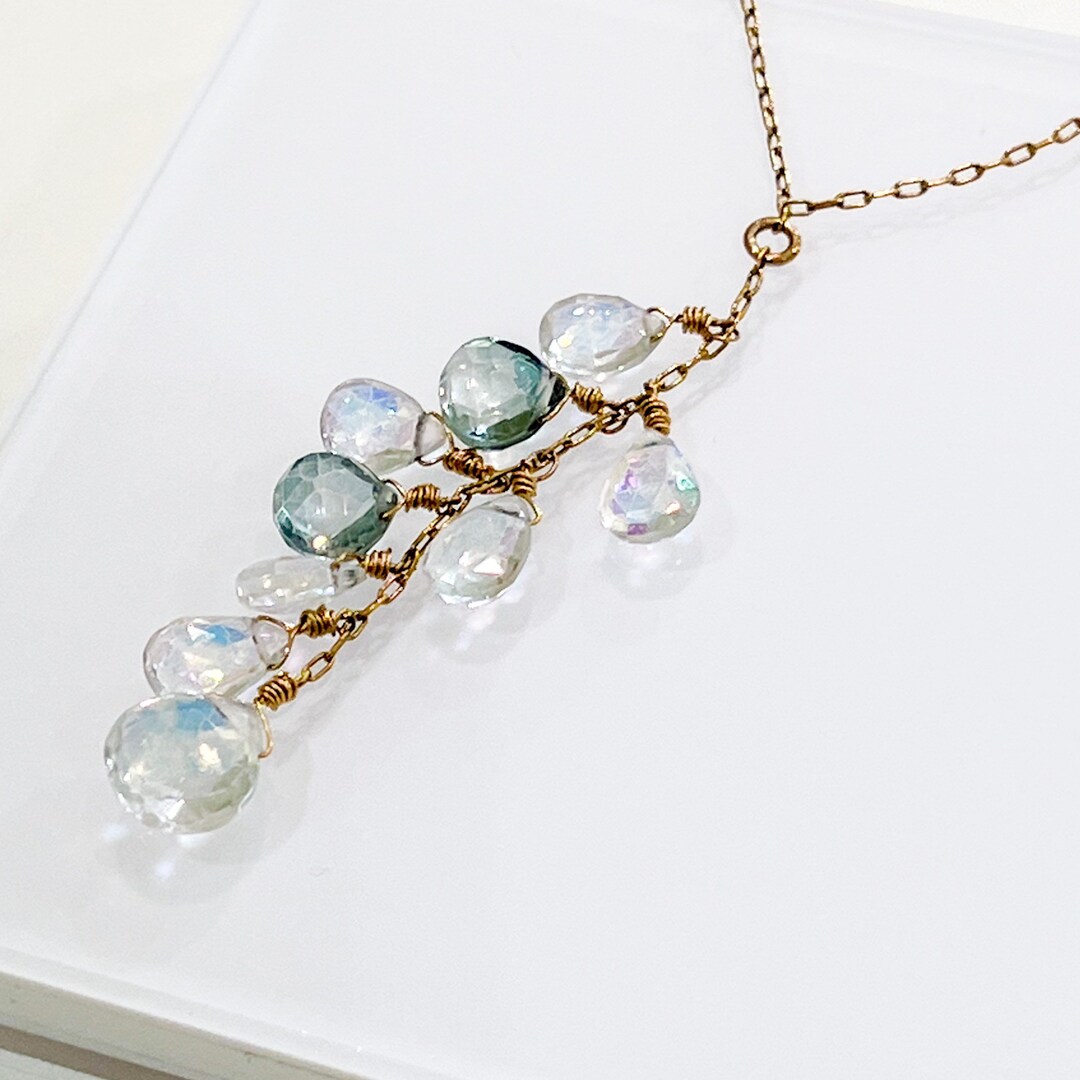 Crystal Bead Necklace Israeli Designer - Etsy