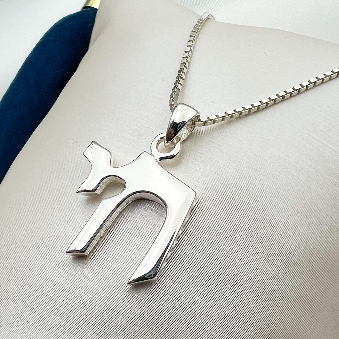 Chai Pendant in Sterling Silver 925 - Includes Matching Chain ...