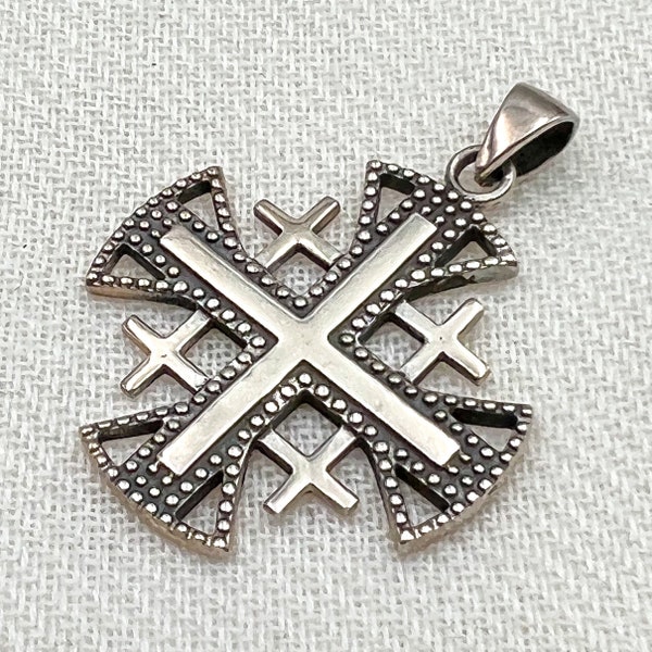Jerusalem Cross Pendant - Etsy
