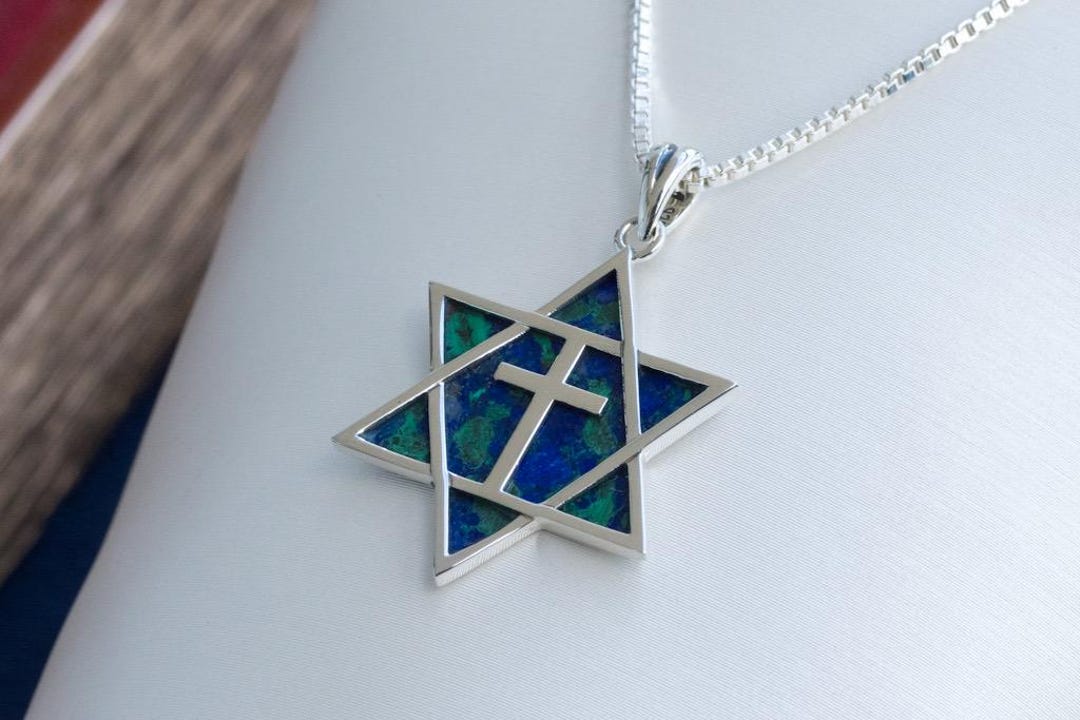 Messianic Star of David Pendant | Christian Church Faith Jewelry | Holy ...