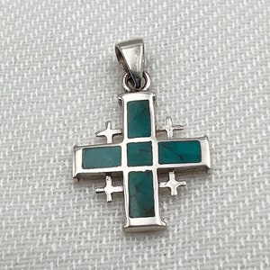 King Solomon Jerusalem Cross / Eilat Stone Jerusalem Cross - Etsy