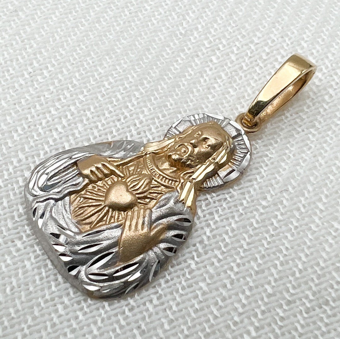 Jesus Pendant 14k Gold - Etsy