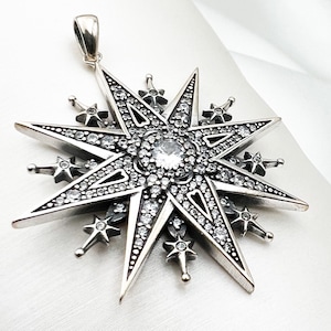 Handmade Big Star of Bethlehem | Star of the North Pendant | Sparkling ...