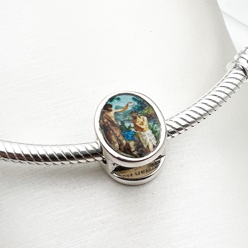 John the Baptist Baptizing Jesus Bead | Fits Pandora Bracelet ...