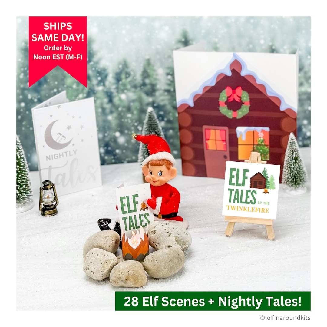 Elf Activity Kit 2025 | Ready-to-go Elf Scenes, Props + Audio Stories ...