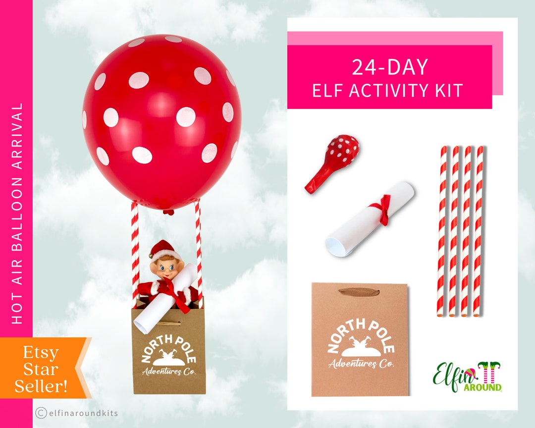 24-day Christmas Elf Activity Kit, Elf Props, Elf Mischief, Elf ...