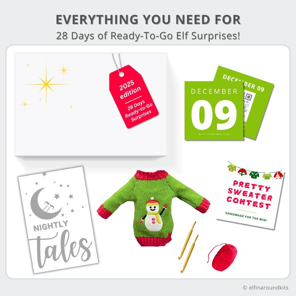 Elf Activity Kit 2025 | Ready-to-go Elf Scenes, Props + Audio Stories ...