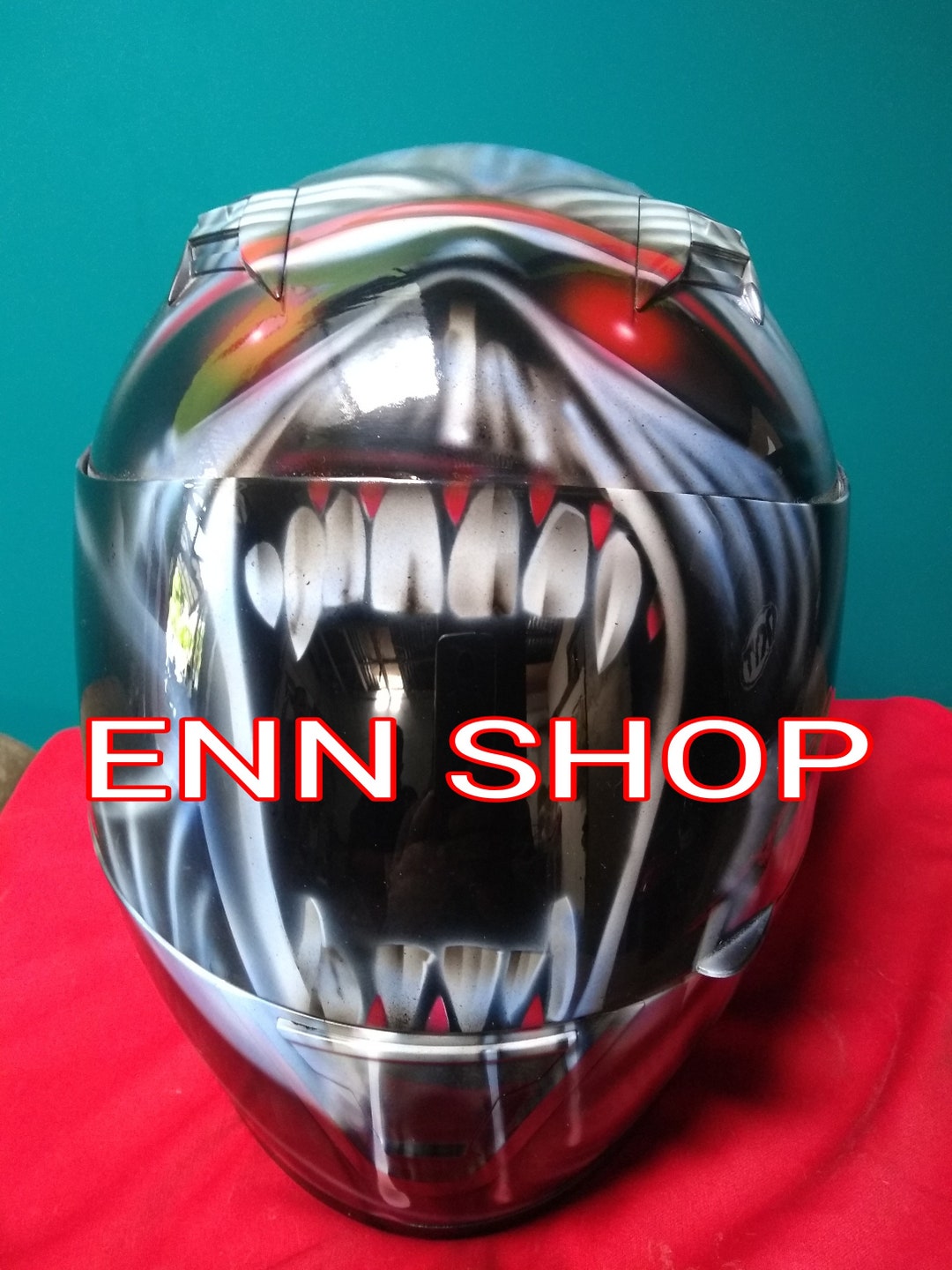 Skull Screamer Helmet Painting for Motor Biker DOT Approved - Etsy