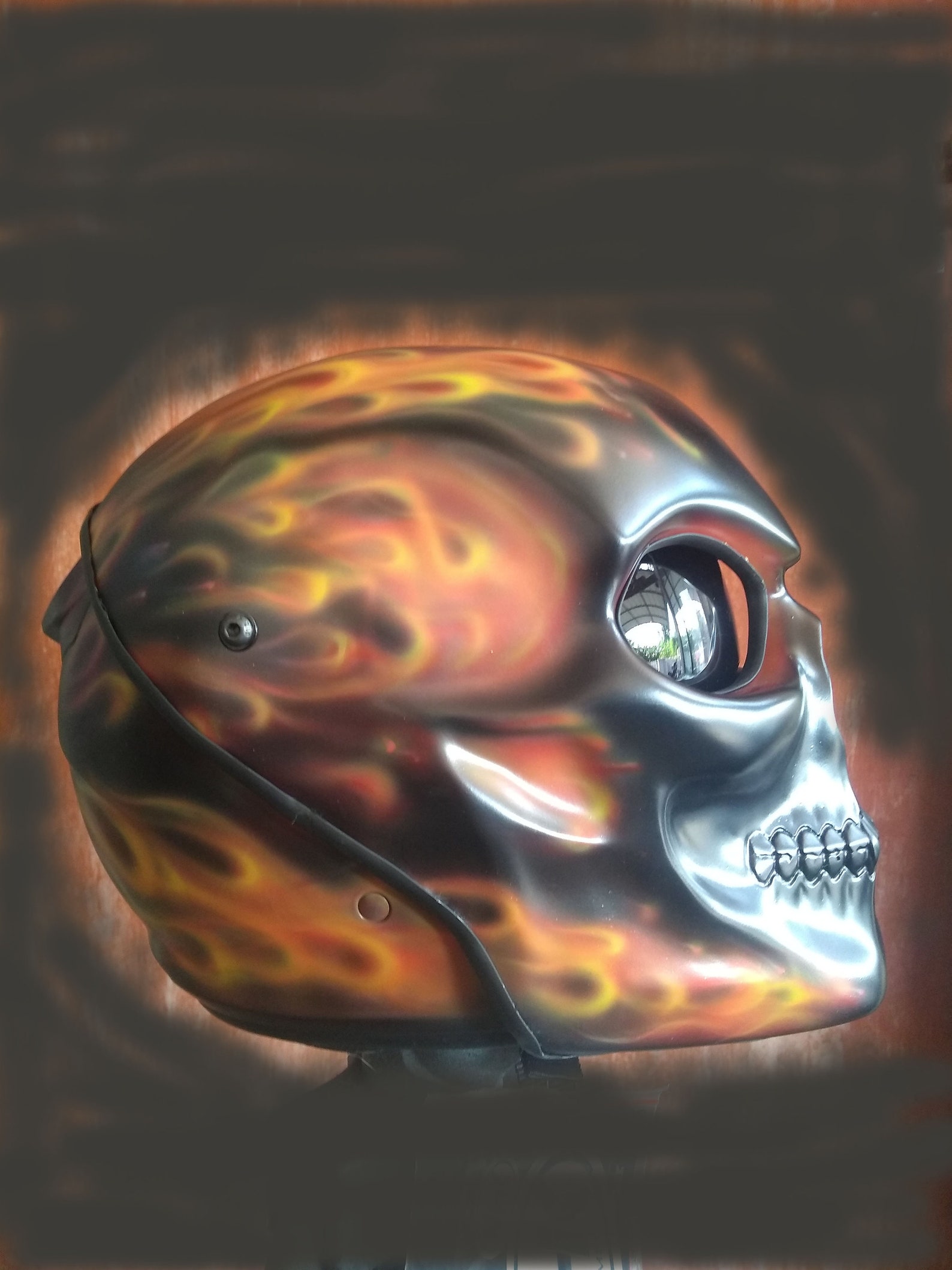 Amazing Fire Skull Ghost Rider Marvel Cover Helmet for Motor - Etsy