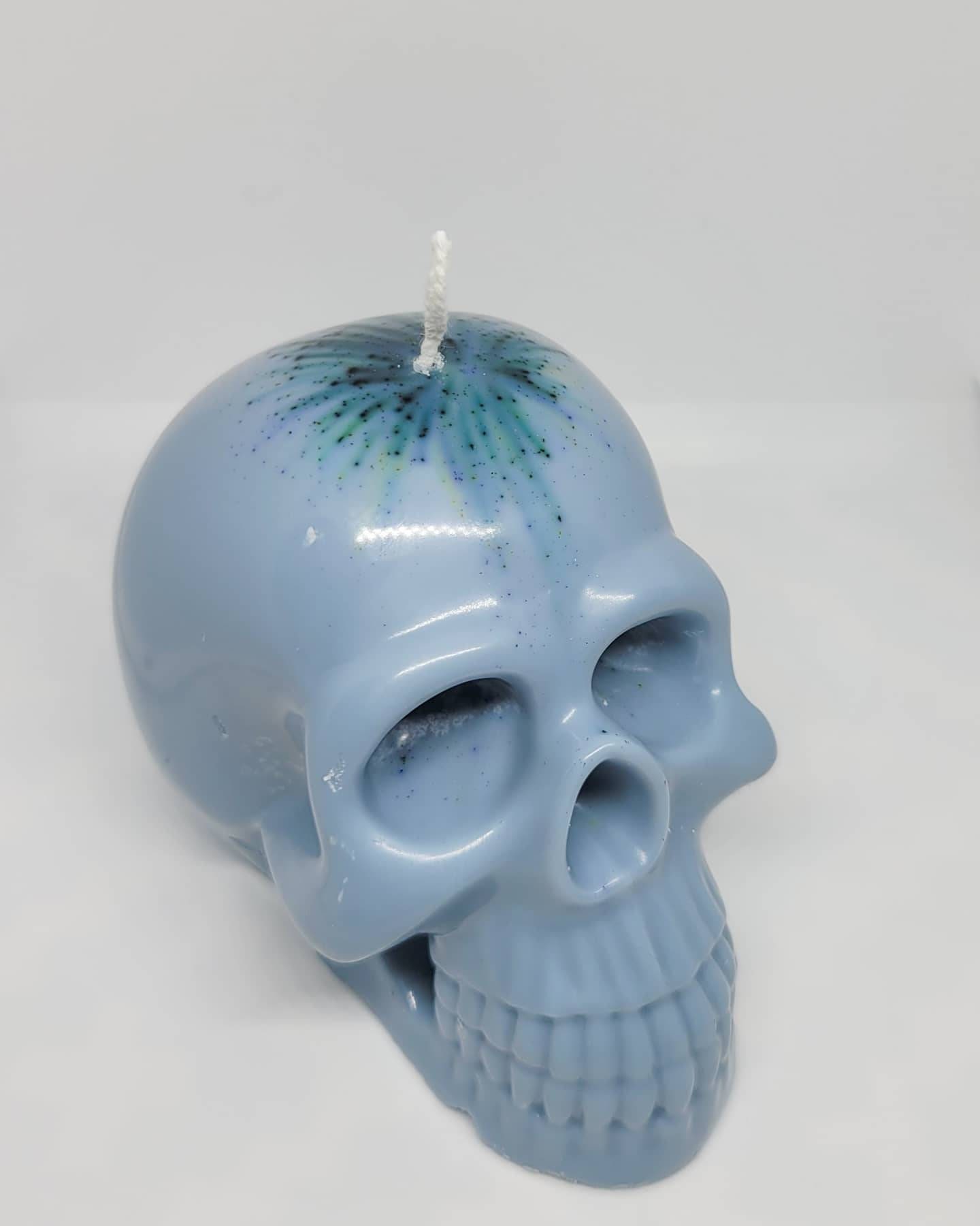 Large Skull Decorative Candle - Etsy