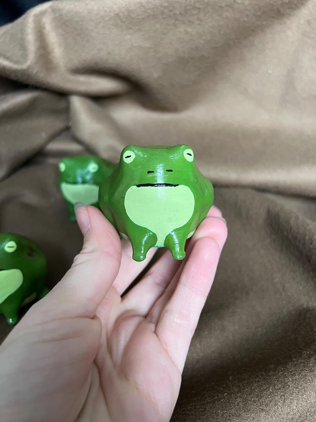 Fergus the 3D Printed Frog – Hand Painted and Ready to Leap Into Your ...